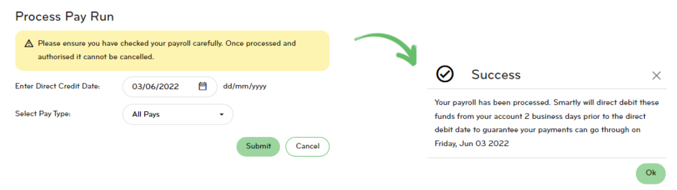 Smartly | Direct debit processing